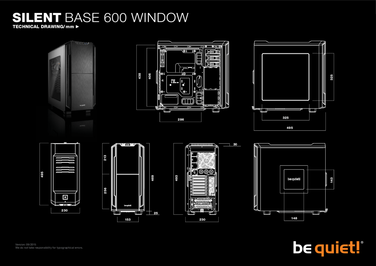be quiet! SILENT BASE 600 Tour PC Windows Noir - Tuning-PC